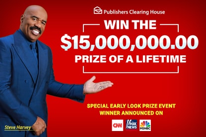 $15,000,000.00 Prize Of A Lifetime, April 30th Prize Event | PCH.com